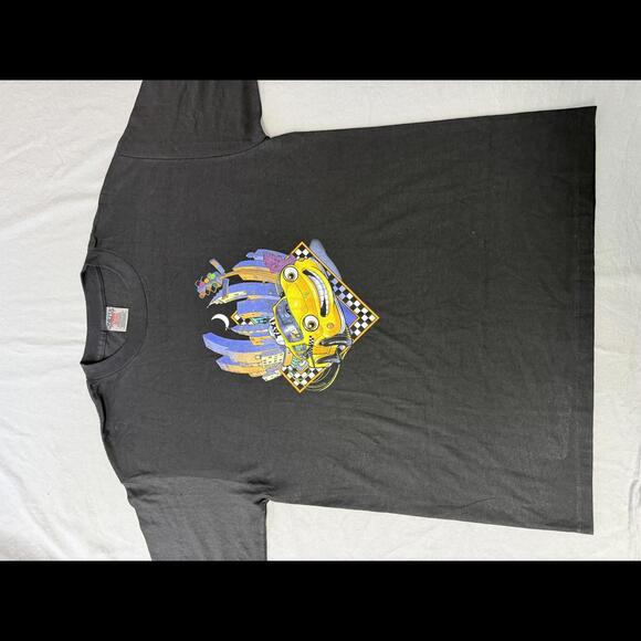 Shirts | Y2k 9s The Chevron Cars Tshirt Taxi Cartoon City L | Poshmark